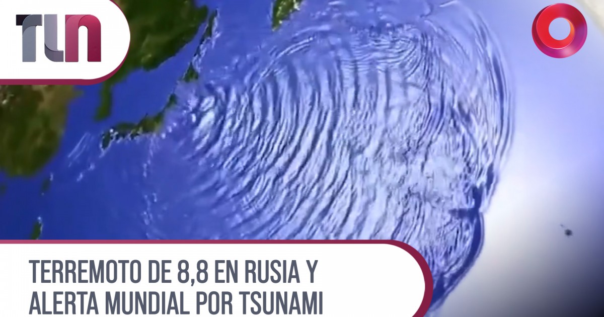 Terremoto de 8,8 en Rusia y alerta mundial por tsunami | Canal 9